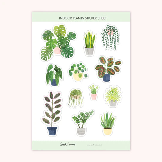 Indoor Plants Sticker Sheet by Sarah Frances – Perennial GRBS